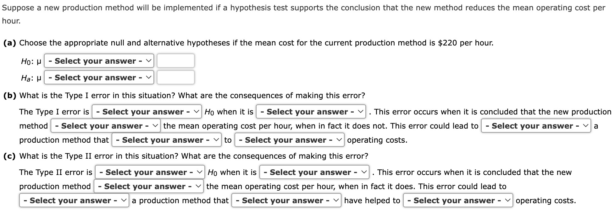 Solved Suppose a new production method will be implemented | Chegg.com