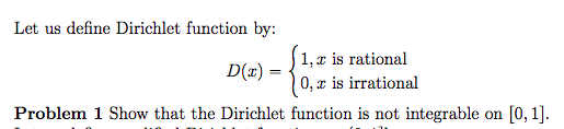 Solved Let us define Dirichlet function by: Dr)l,z is | Chegg.com