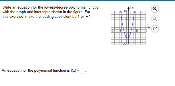Solved Write an equation for the lowest-degree polynomial | Chegg.com