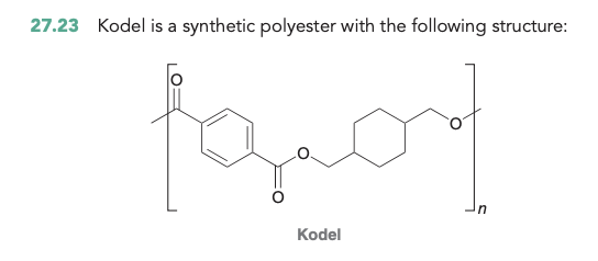 Solved a) Identify what monomers you would use to make | Chegg.com