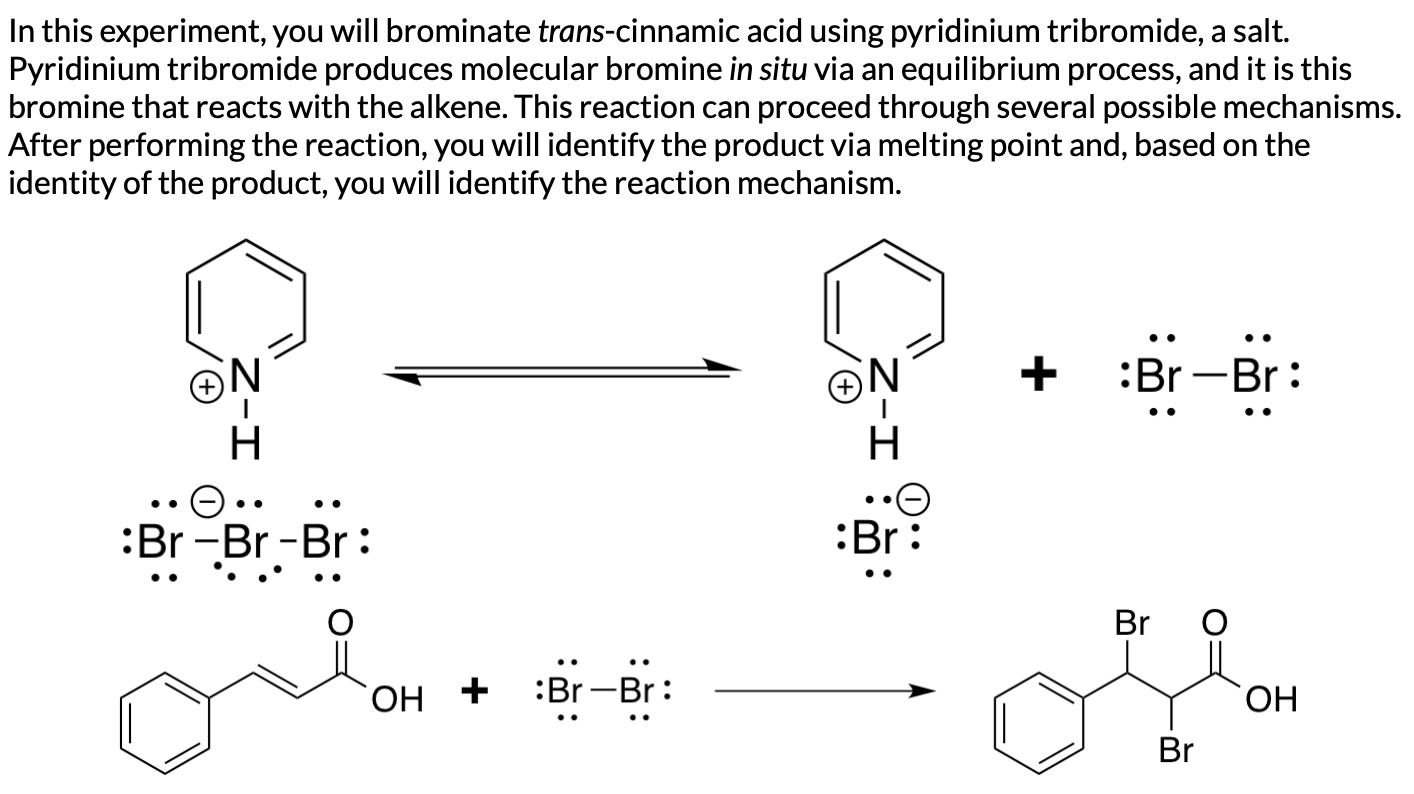 Solved You react 250mg of trans-cinnamic acid and 432 mg of | Chegg.com