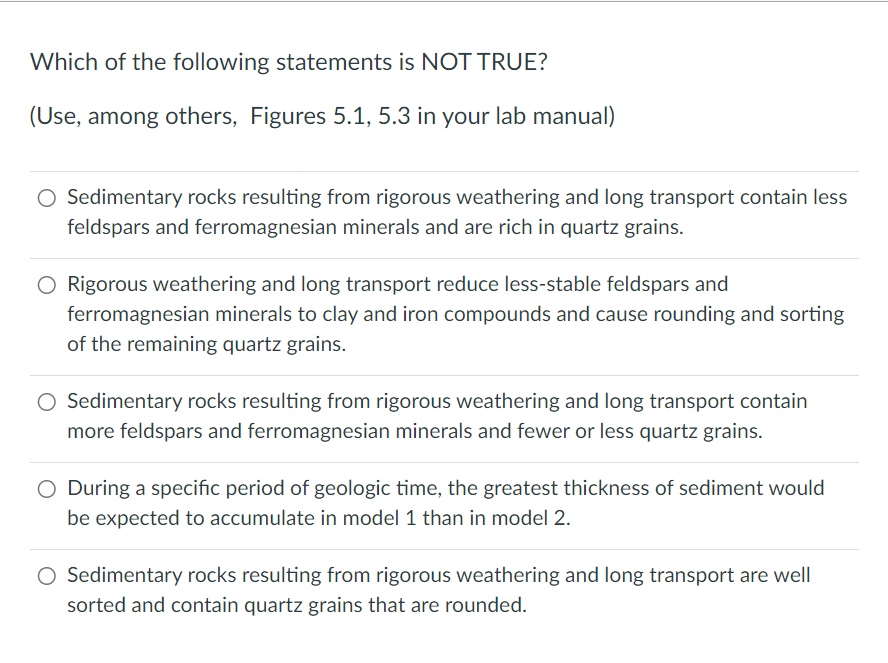 Solved Which of the following statements is NOT TRUE? (Use, | Chegg.com