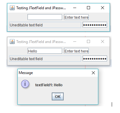 Solved Create a program to demonstrate the JTextField class | Chegg.com