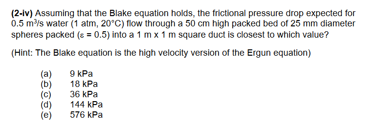 Solved (2-iv) Assuming that the Blake equation holds, the | Chegg.com
