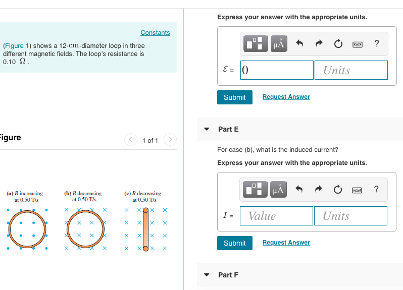 Solved Part B (Figure 1) shows a 12-cm-diameter loop in | Chegg.com Solved Part B (Figure 1) shows a 12-cm-diameter loop in | Chegg.com