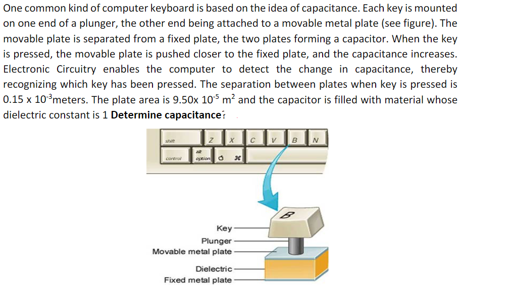 Solved One common kind of computer keyboard is based on the | Chegg.com