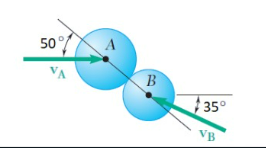 Solved Two frictionless balls collide with each other as | Chegg.com