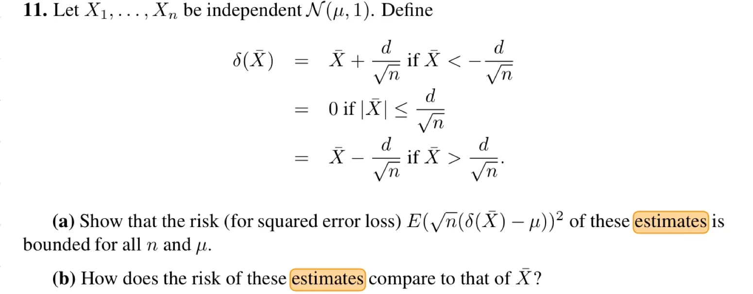 Solved Let x1,dots,xn ﻿be independent N(μ,1). | Chegg.com