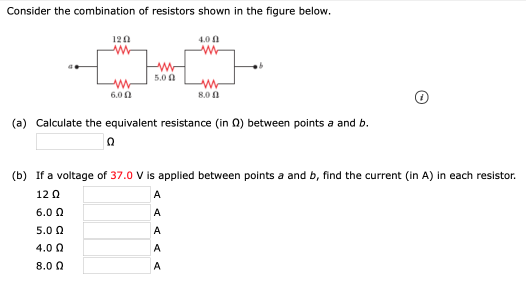 Solved Consider the combination of resistors shown in the | Chegg.com
