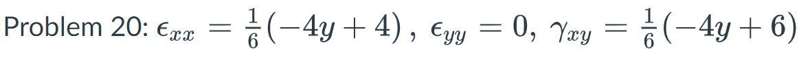 = Yxy 20. A rectangular element as shown in the | Chegg.com