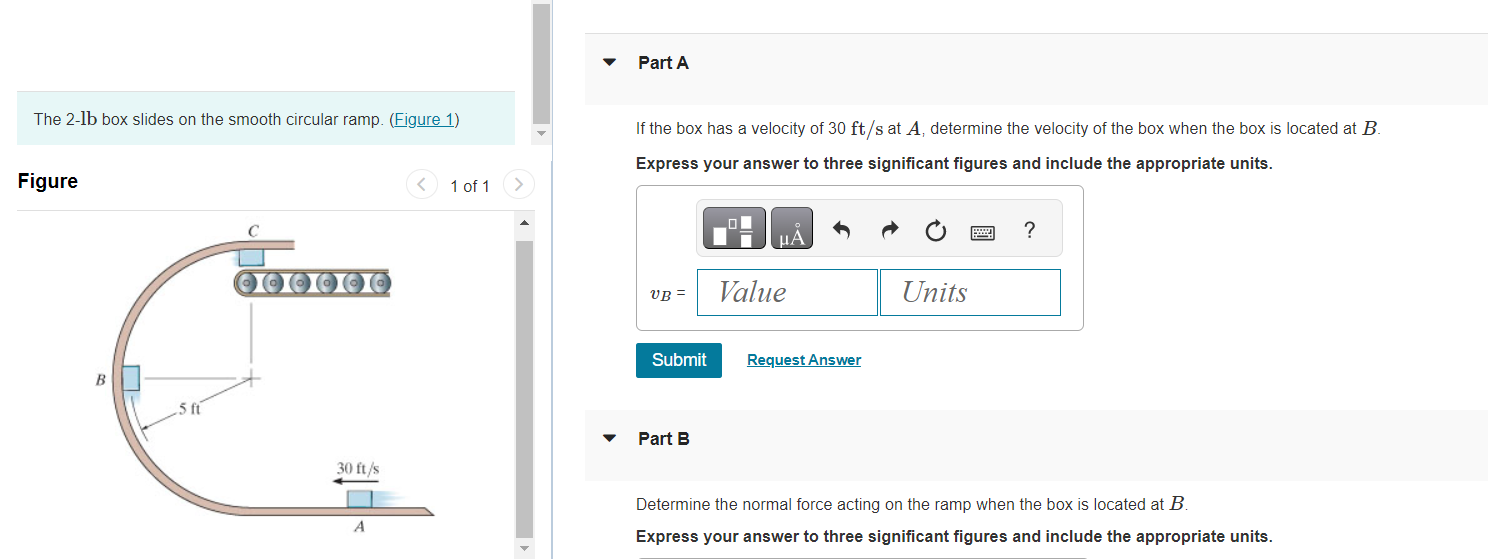 Solved The 2-lb box slides on the smooth circular ramp. | Chegg.com