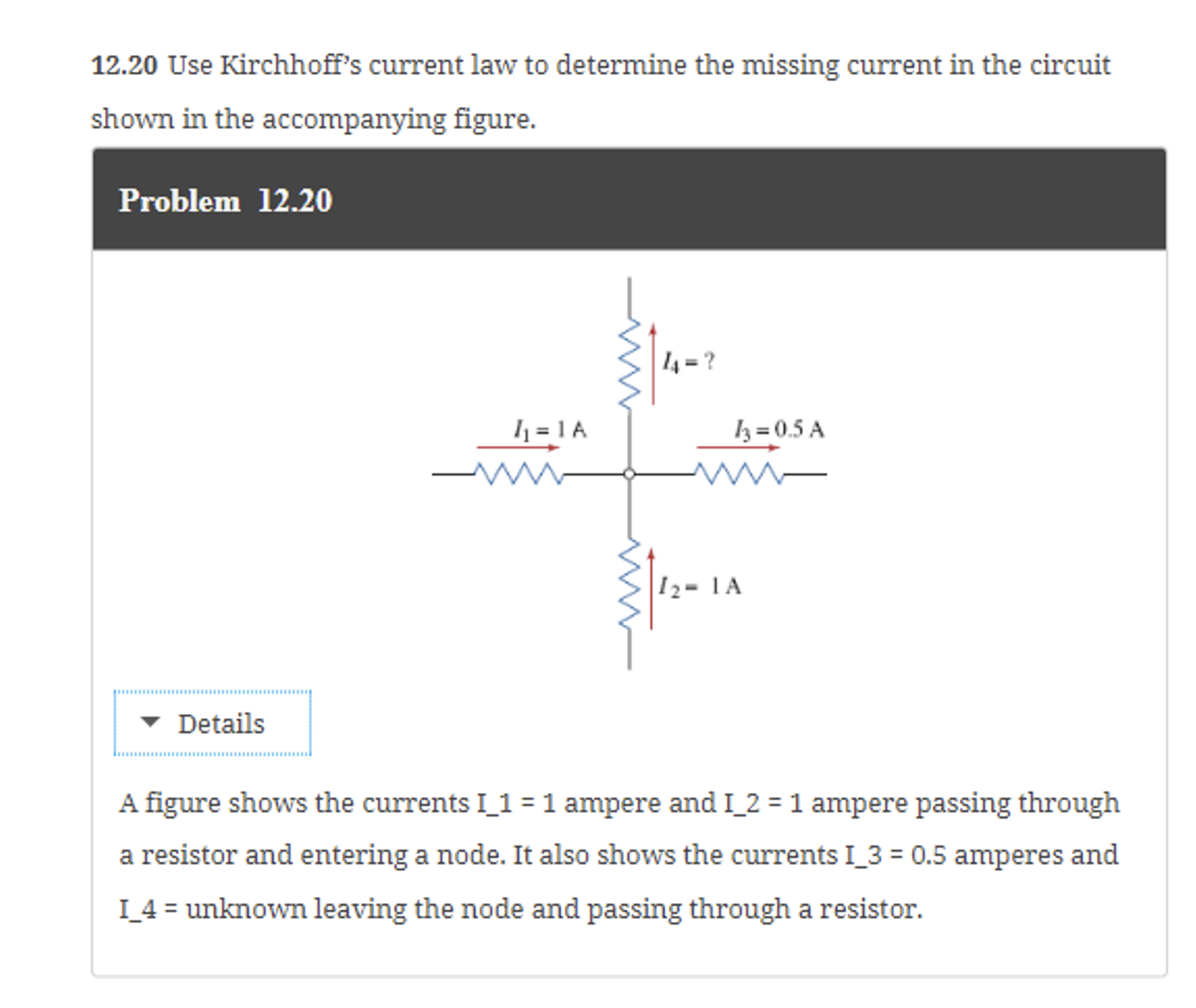 Solved 12.20 Use Kirchhoff's current law to determine the | Chegg.com Solved 12.20 Use Kirchhoff's current law to determine the | Chegg.com