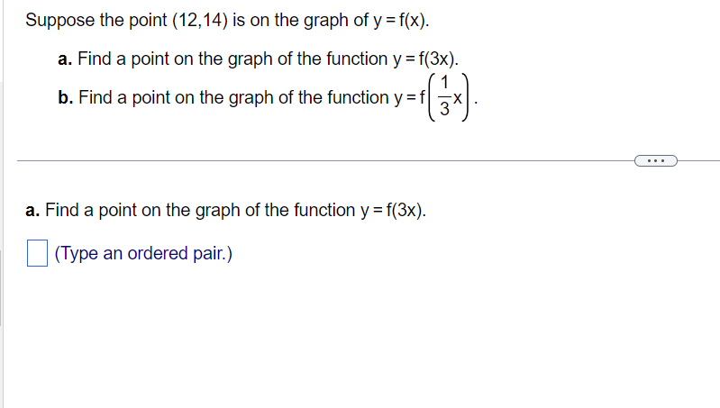 Solved Suppose the point (12,14) is on the graph of y=f(x). | Chegg.com