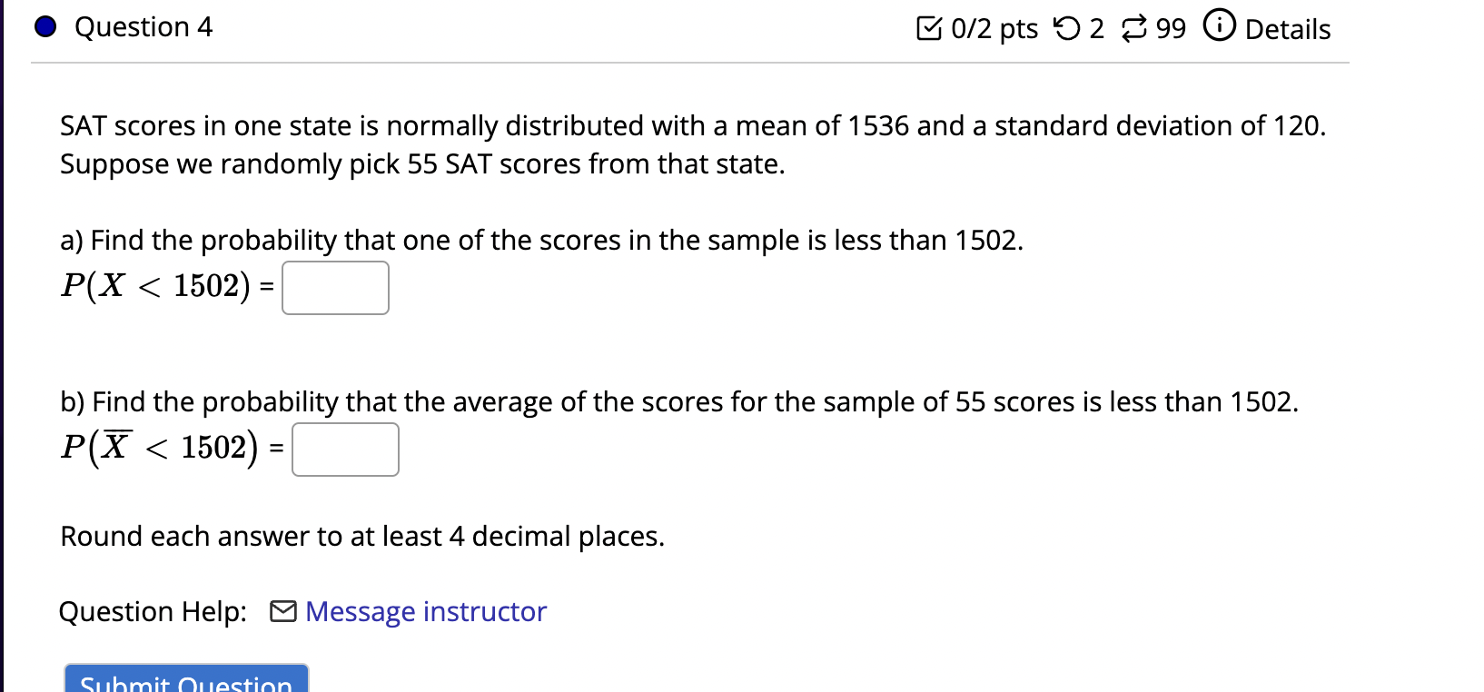Solved For a standard normal distribution, compute the | Chegg.com