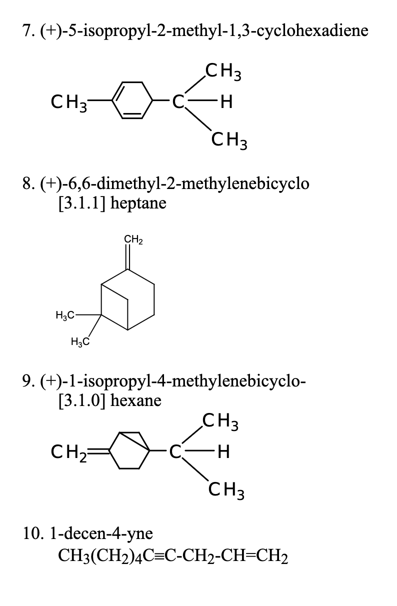 Solved Need to determine the structure of orange oil from | Chegg.com