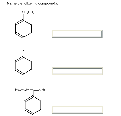 Solved Name the following compounds: CH2CH3 CH2CH3 Name | Chegg.com