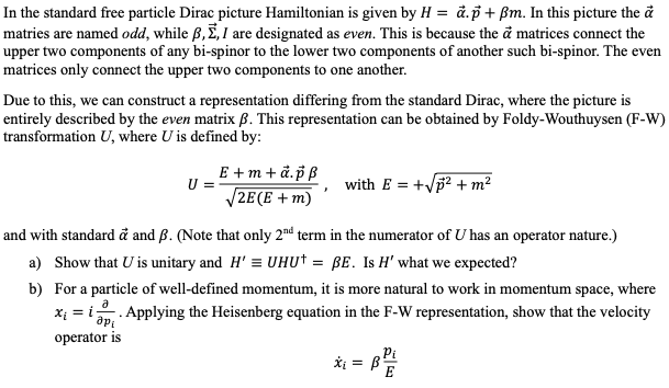 Solved Based on Graduate Quantum Mechanics, by | Chegg.com