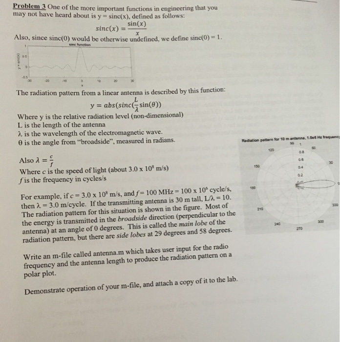 Solved Problem 3 One of the more important functions in | Chegg.com