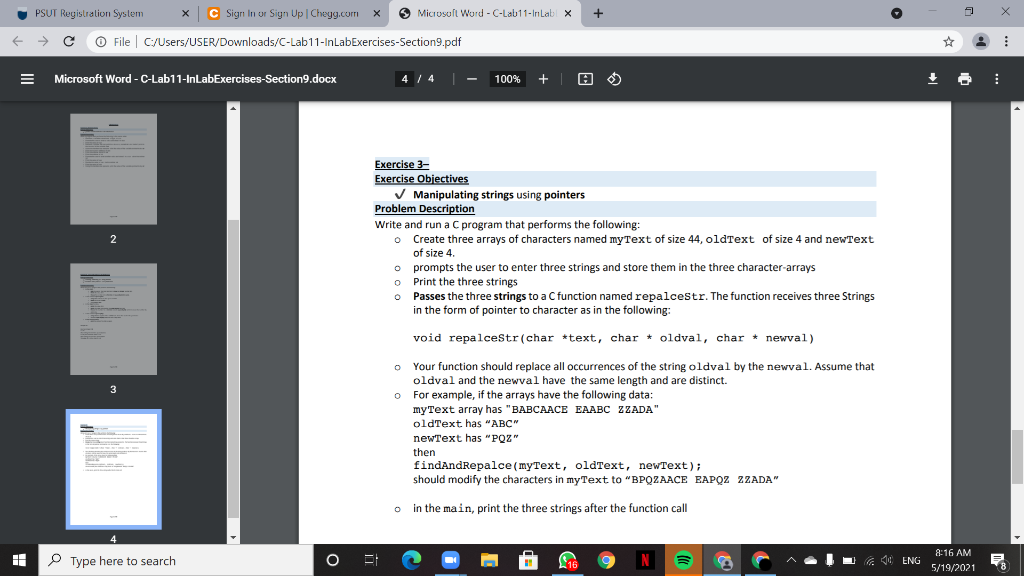 Solved PSUT Registration System C Sign In or Sign Up | | Chegg.com
