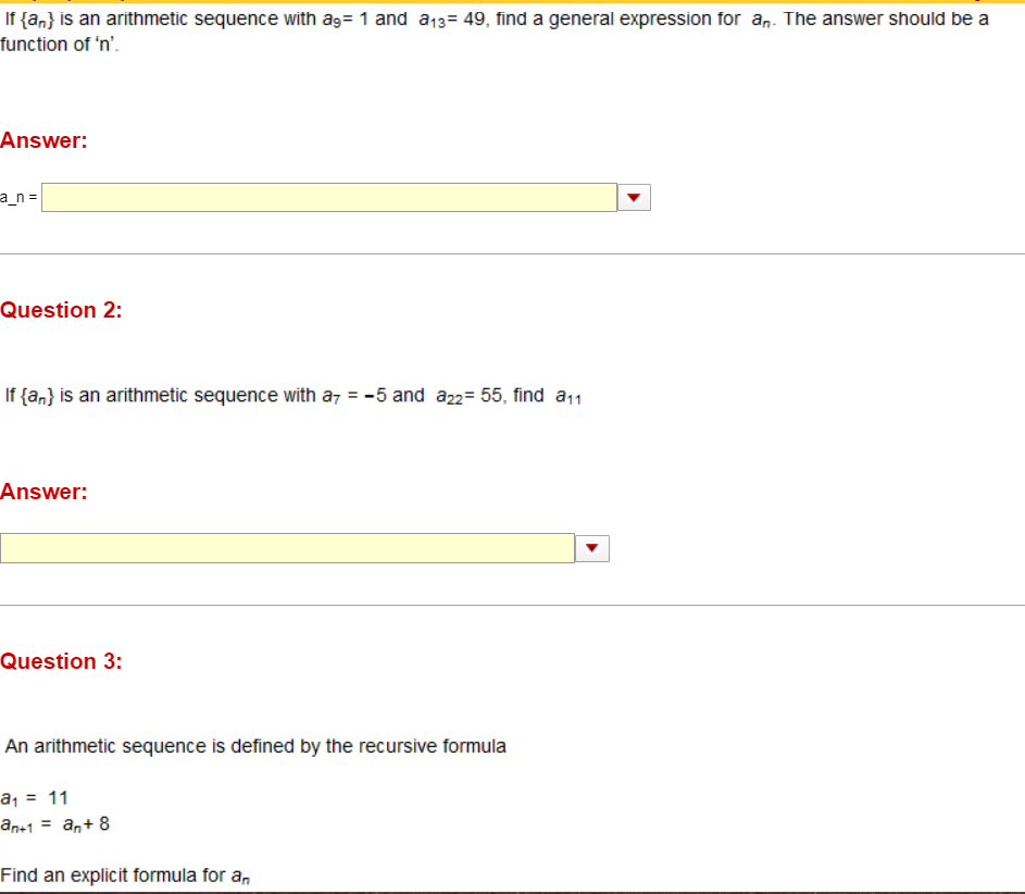 Solved If {an} is an arithmetic sequence with ag= 1 and 213= | Chegg.com