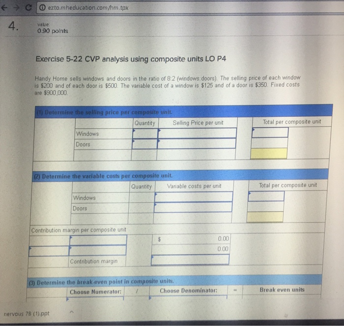 Solved 3. value 0.90 points Exercise 5-13 Forecasted income | Chegg.com Solved 3. value 0.90 points Exercise 5-13 Forecasted income | Chegg.com