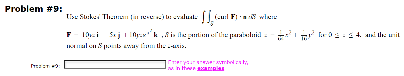 Solved roblem \#9: Use Stokes' Theorem (in reverse) to | Chegg.com Solved roblem \#9: Use Stokes' Theorem (in reverse) to | Chegg.com