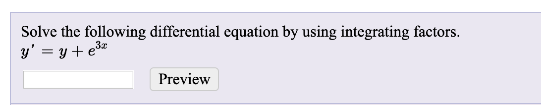 Solved Solve the following differential equation by using | Chegg.com