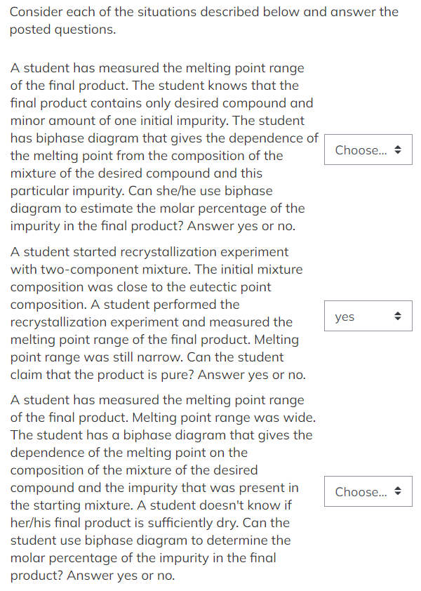 Solved Consider each of the situations described below and | Chegg.com