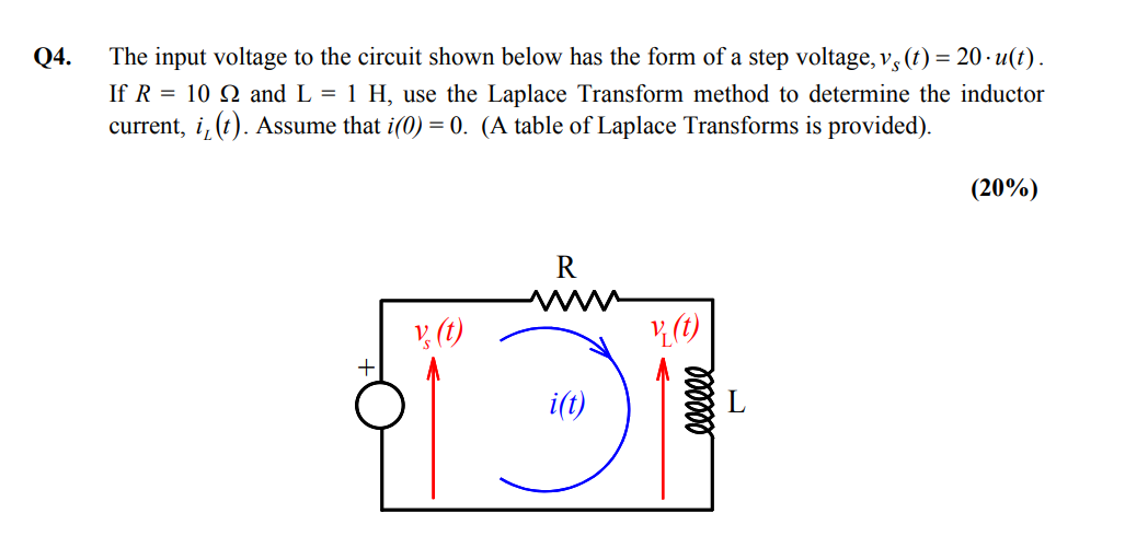 Solved The input voltage to the circuit shown below has the | Chegg.com