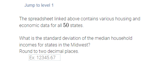 Solved Jump to level 1 The spreadsheet linked above contains | Chegg.com