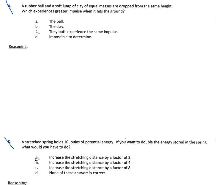 Solved Can you explain why 4 is ‘a’ and why 5 is ‘d’ please | Chegg.com