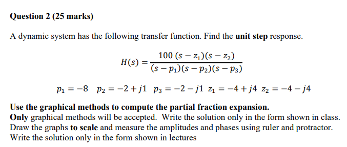 Solved A dynamic system has the following transfer function. | Chegg.com