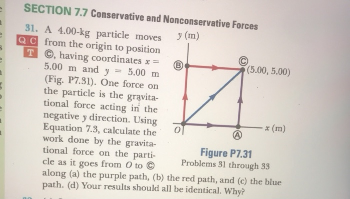 Solved SECTION 7.7 Conservative and Nonconservative Forces | Chegg.com