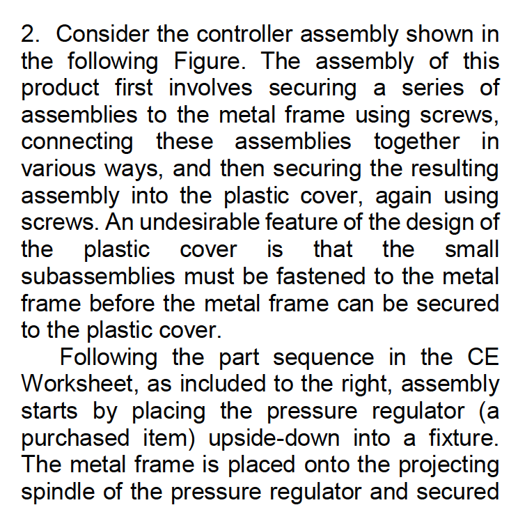 2. Consider the controller assembly shown in the | Chegg.com