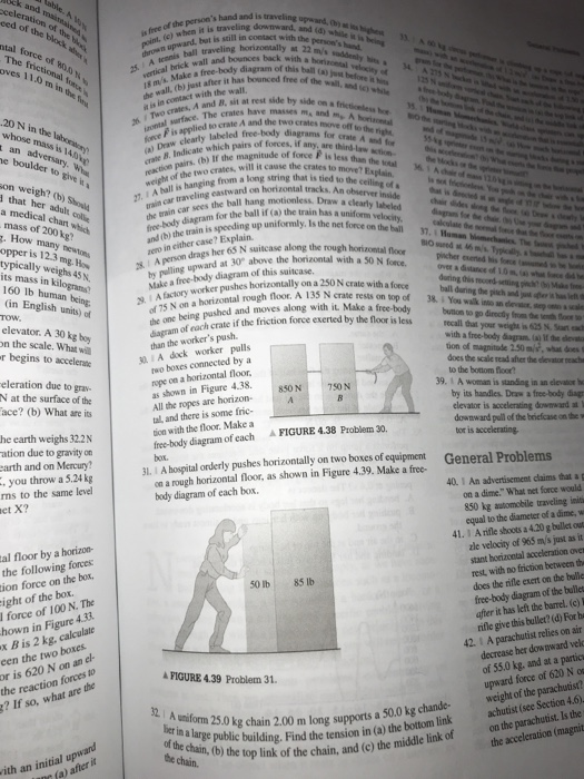 Solved Problems 4.1 Force 1. I A warehouse worker pushes a | Chegg.com