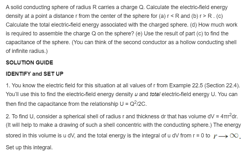Solved A solid conducting sphere of radius R carries a | Chegg.com