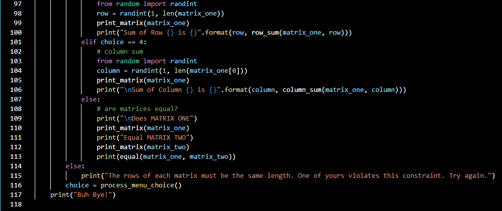 Solved solved in python please In mathematics, a matrix | Chegg.com
