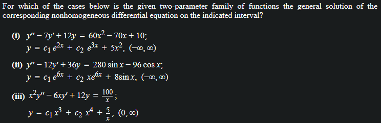 Solved For which of the cases below is the given | Chegg.com