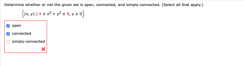 Solved Determine whether or not the given set is open, | Chegg.com