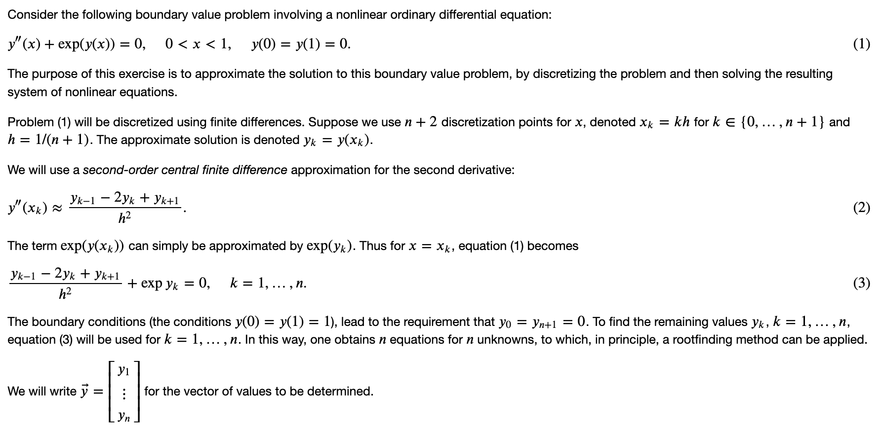 Solved Consider the following boundary value problem | Chegg.com