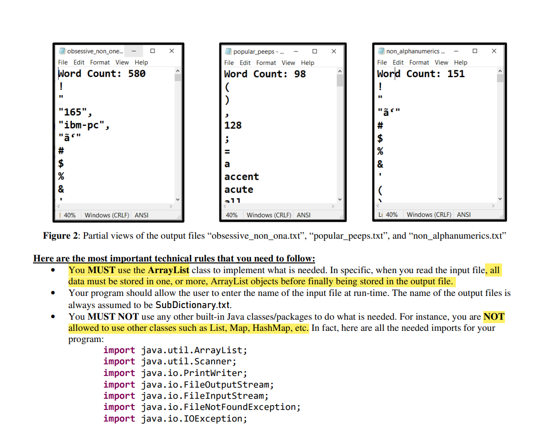 Part 1 Arraylist And File Io File Parser In This 9444