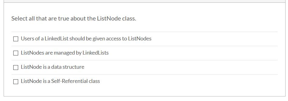 Solved Which of the following is true about Self-Referential | Chegg.com