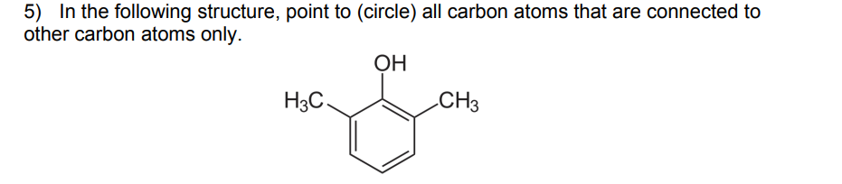 Solved In the following structure, point to (circle) ﻿all | Chegg.com