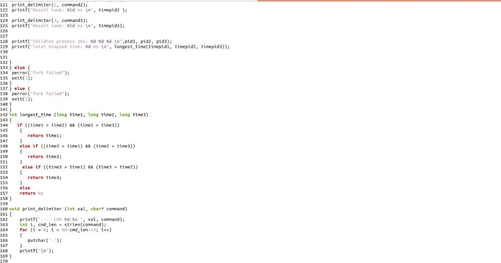 Solved I have a code that asks for three commands line and a | Chegg.com