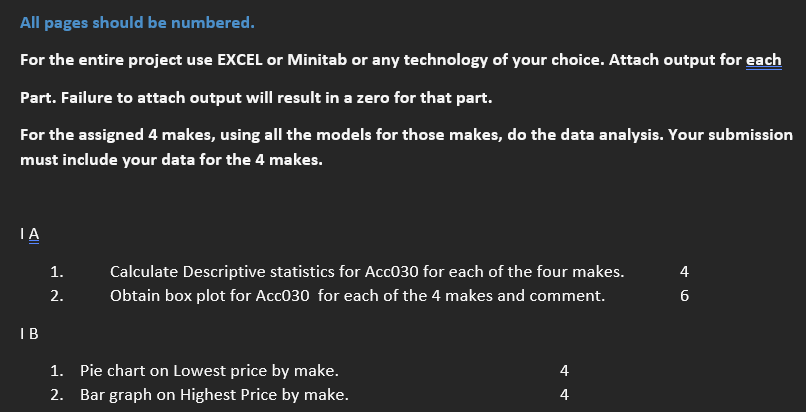 Solved All pages should be numbered. For the entire project | Chegg.com