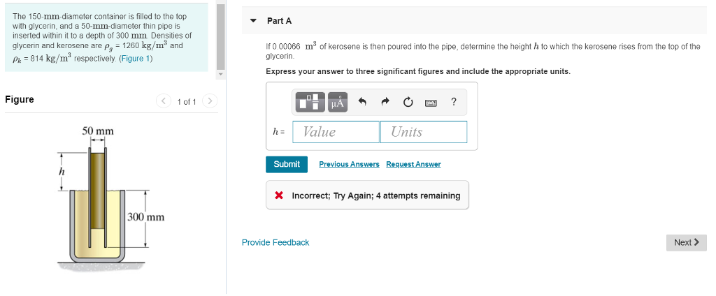Solved The 150-mm-diameter container is filled to the top | Chegg.com