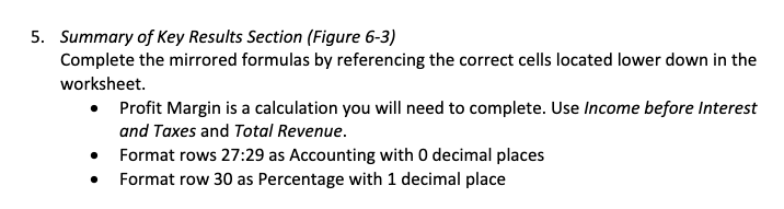 Solved 5. Summary of Key Results Section (Figure 6-3) | Chegg.com