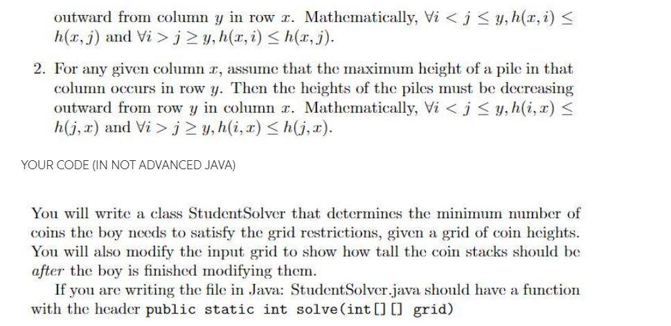 Solved MUST WRITE IN JAVA. FOLLOW ALL DIRECTIONS AND DO NOT | Chegg.com