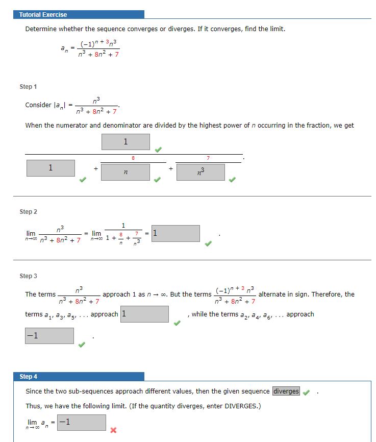 Solved Tutorial Exercise Determine whether the sequence | Chegg.com