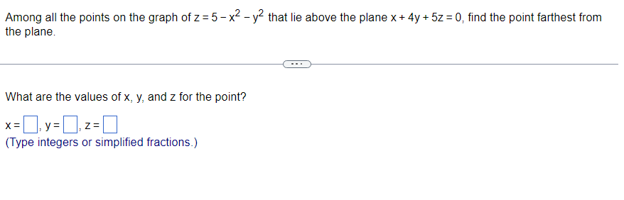 Solved Among all the points on the graph of z=5−x2−y2 that | Chegg.com